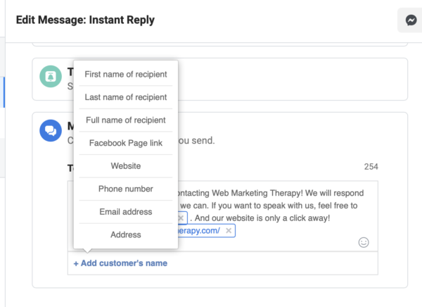 How to Set Up a Facebook Messenger Auto Reply Response